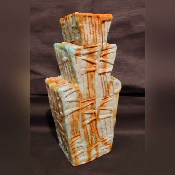 unbranded | Art | Mcm 1 Studio Abstract Pottery Vase Artist Signed ...